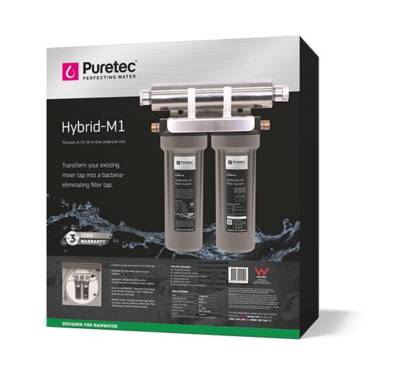 Puretec Hybrid-M1 | Undersink Water Filter System and UV All-in-One Unit
