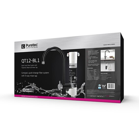 Puretec QT12 Quick-Twist Filter System with BL1 Mixer Tap
