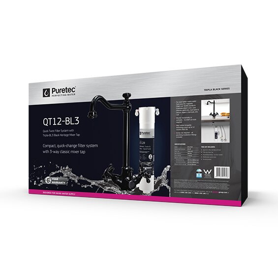 Puretec QT12 Quick-Twist Filter System with BL3 Mixer Tap (New model is Z1-BL3)