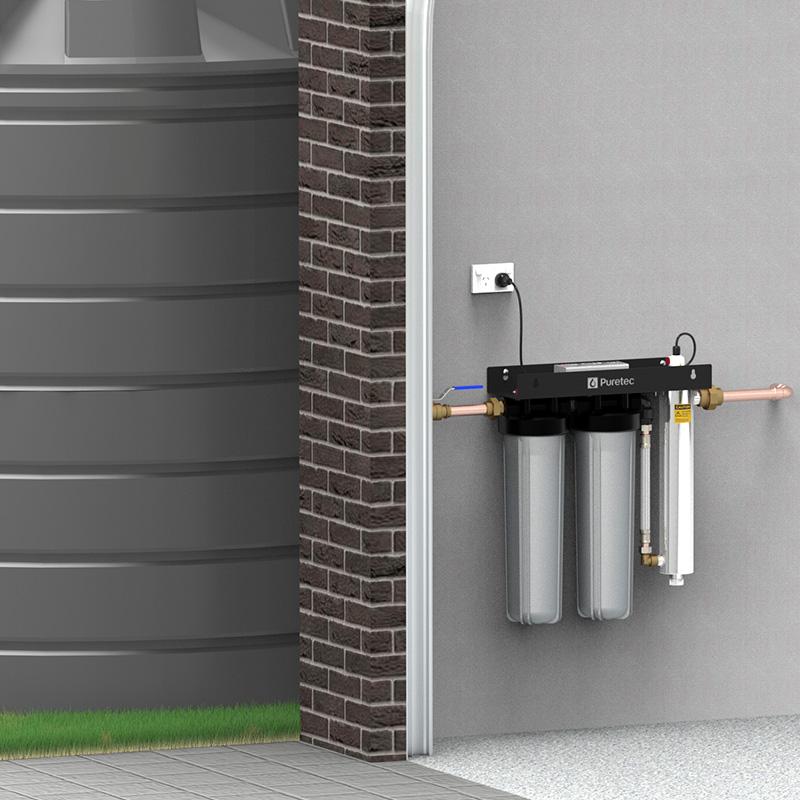 Puretec WU-UV250 Filtration and UV all-in-one unit with reversible ...